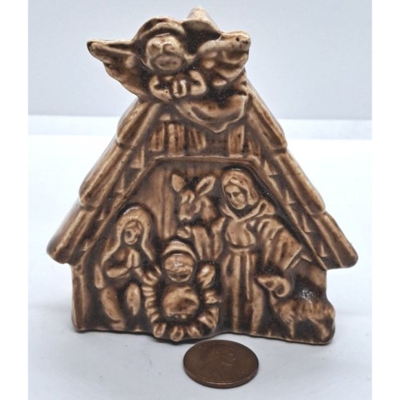 Accents | Porcelain Nativity Scene Set Ceramic Holy Family Mini ...